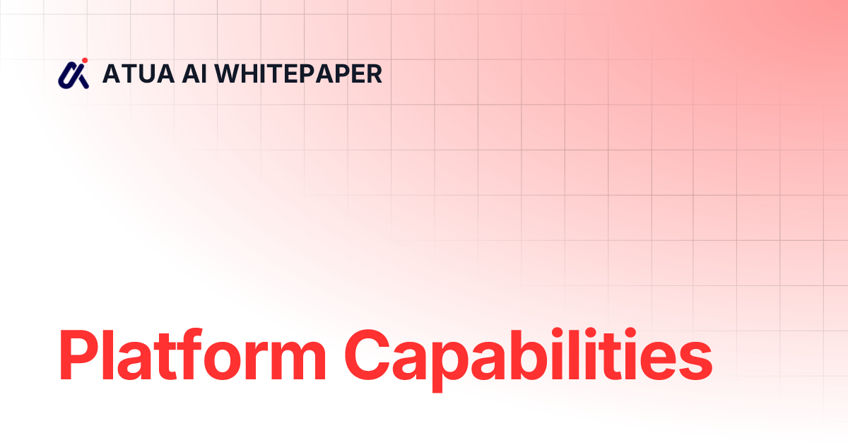 Platform Capabilities | ATUA AI WHITEPAPER